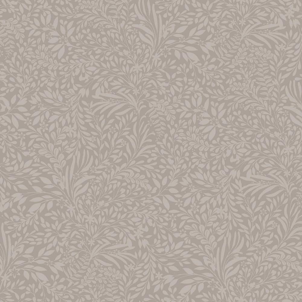 A-Street Prints Kristina Grey Botanical Wallpaper Sample 4080-92118SAM ...