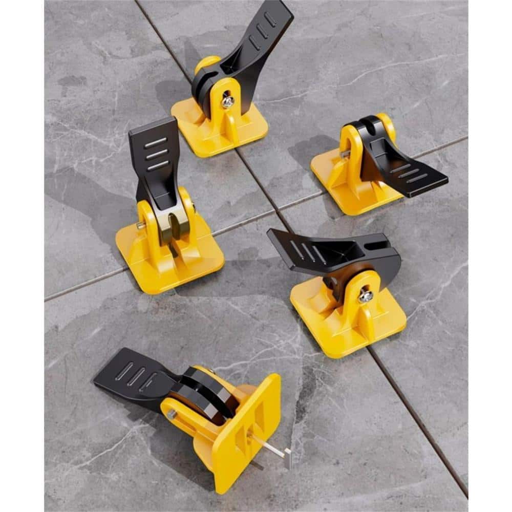 Wellco Tile Leveling Systems - 50-Pack 1.1 in. W Yellow ABS Plastic ...