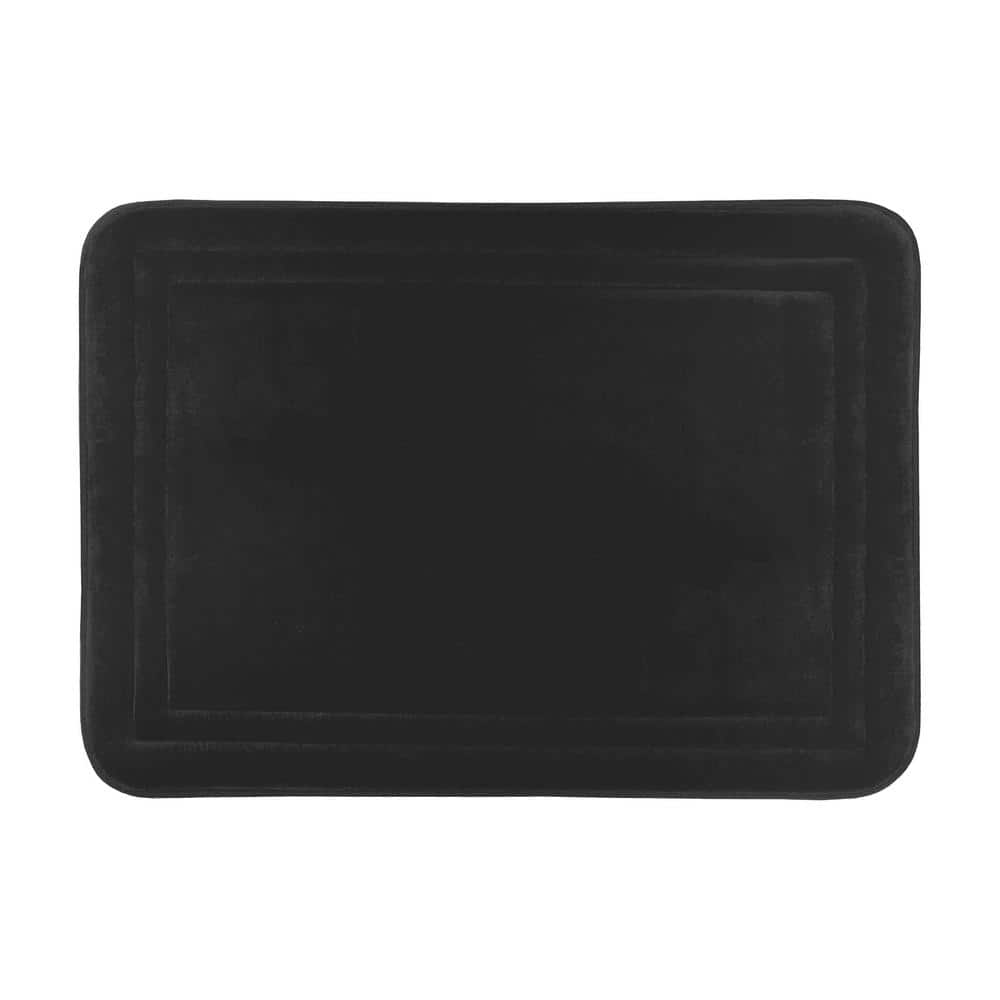 ACHIM Elle Black 17 in. x 24 in. Memory Foam Mat MFMTELBK24 - The Home ...