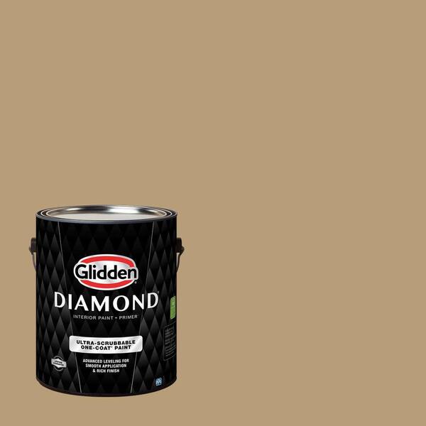 Glidden Diamond 1 gal. PPG1086-5 Earthy Ocher Satin Interior Paint with ...