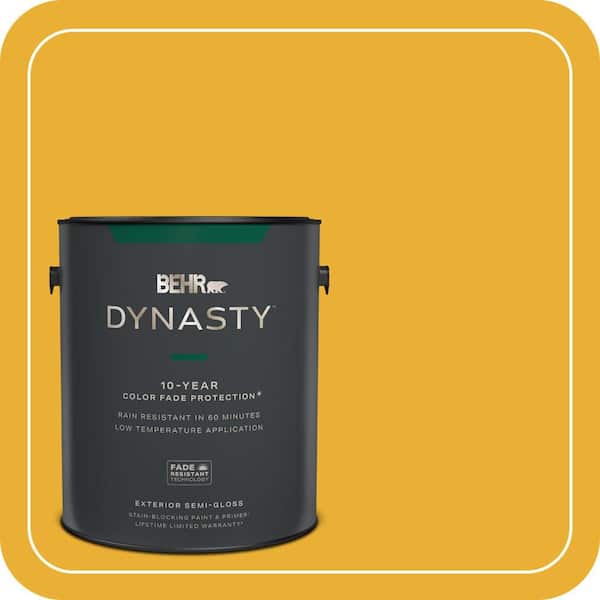 BEHR DYNASTY 1 gal. #P280-7 Midsummer Gold Semi-Gloss Exterior Stain ...