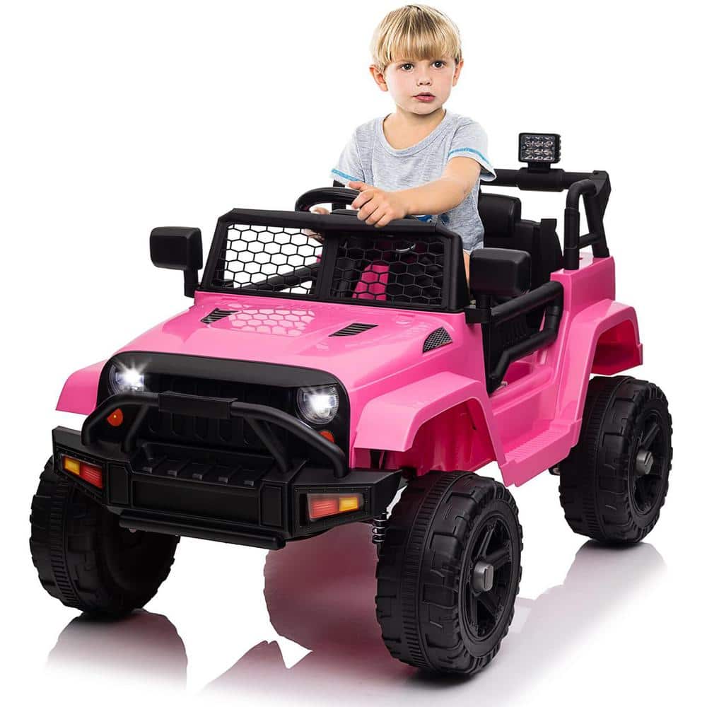 Garvee Electric Ride-On Jeep Car for Kids with Remote Control, 3 Speeds, Openable Doors and ...