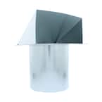 Zephyr Range Hood Duct 8 in. Round Exhaust Cap with Damper and Bird ...