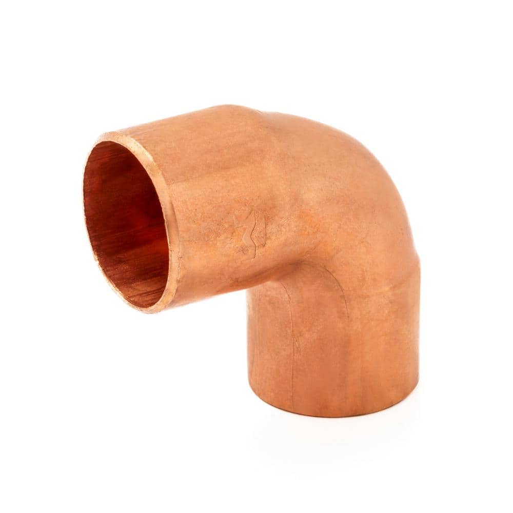 Everbilt 1 in. Copper Pressure 90-Degree Cup x Cup Elbow Fitting W ...