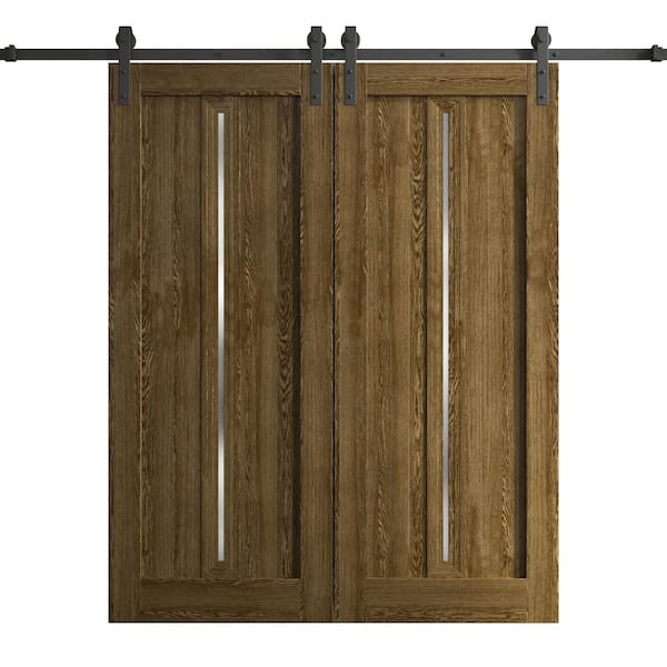 Sartodoors Assemble Required 84 in. x 96 in. Painted Grey Oak Color ...