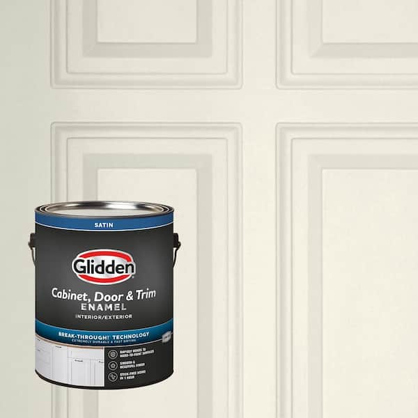 Glidden 1 gal. PPG1086-1 Horseradish Satin Door, Trim and Cabinet Paint ...