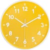 Afoxsos 12 in. Yellow Analog Wall Clock Silent Non-Ticking Battery ...