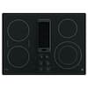 GE Profile 30 in. 4 Burner Element Downdraft Electric Cooktop in Black ...