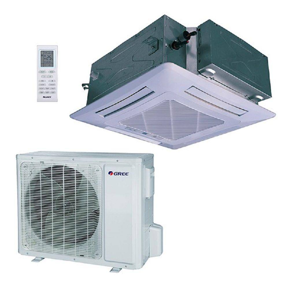 Mitsubishi Ceiling Cassette 2 Zone System 36 000 BTU Outdoor 15k 15k