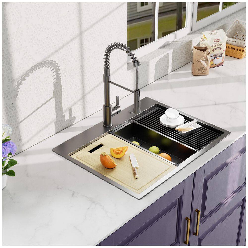 33 X 22 Drop In Kitchen Sink Single Bowlnull