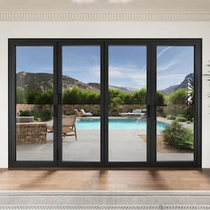 ARK DESIGN 96 in. x 80 in. Right Swing/Outswing Double Tempered Glass ...