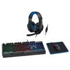 Impecca Wireless Keyboard and Mouse with Ergonomic Palm-Rest in Black ...