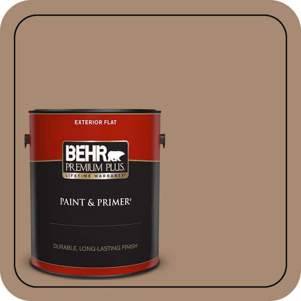 BEHR PREMIUM PLUS 1 gal. #N260-5 Distant Land Flat Exterior Paint ...