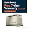 Generac 24,000 Watt - Dual Fuel Air- Cooled Whole House Home Standby ...
