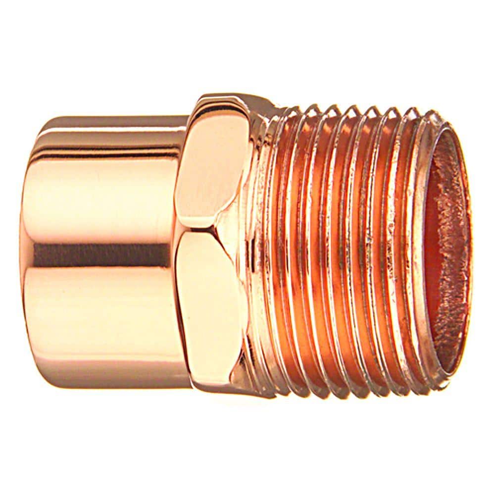 Everbilt 2 in. Copper C x MPT Male Adapter 10630378 - The Home Depot