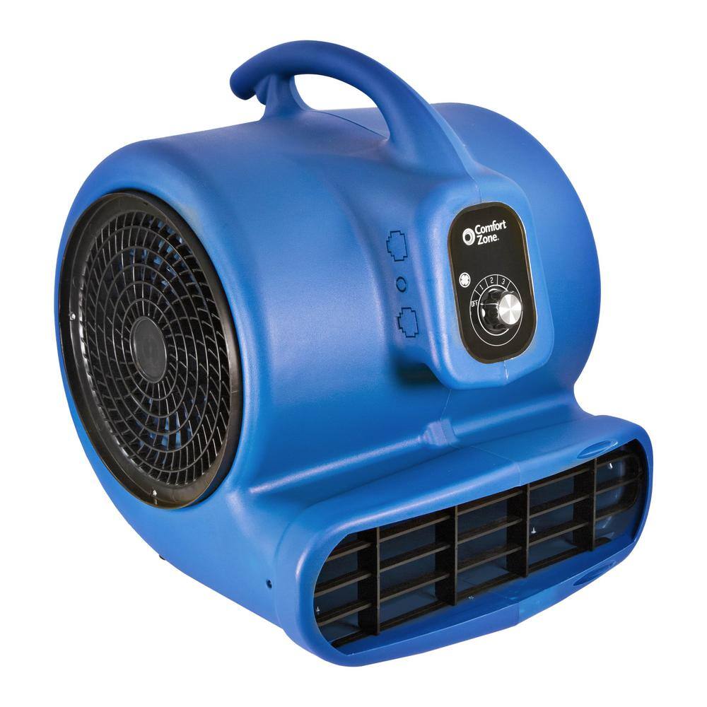 Comfort Zone 1/3 HP High Velocity Air Mover Carpet Dryer Blower Fan ...