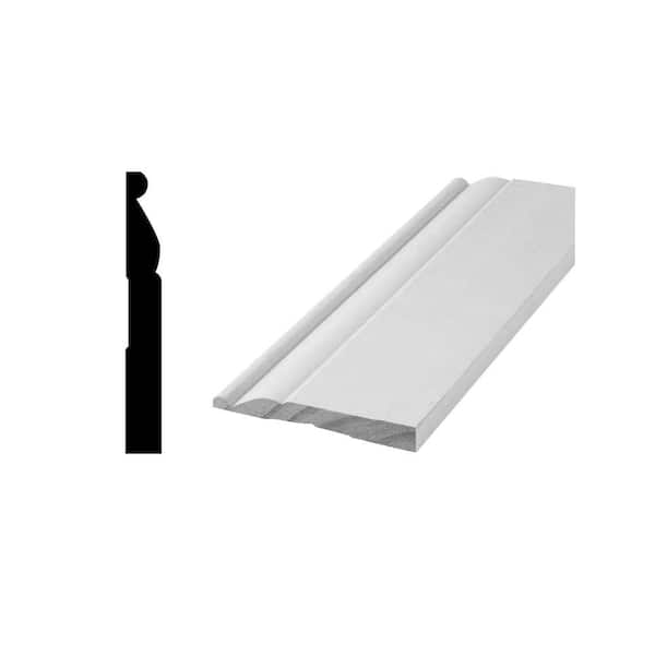 Woodgrain Millwork WG 162 E 4-1/4 in. x 5/16 in. Primed Finger-Jointed ...