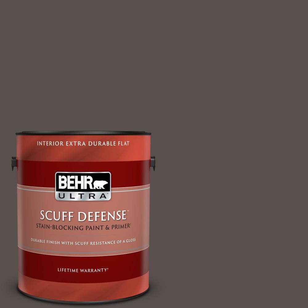 BEHR ULTRA 1 gal. #ECC-41-2 Willow Wood Extra Durable Flat Interior ...