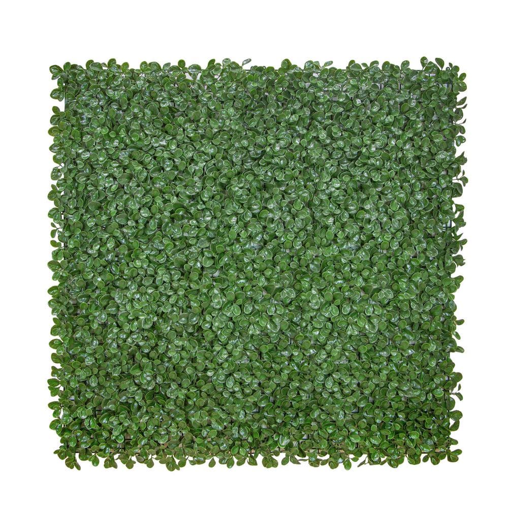 CREATIVE SURFACES Jade 40 in. x 40 in. Artificial Hedge Panel (1-Pack ...