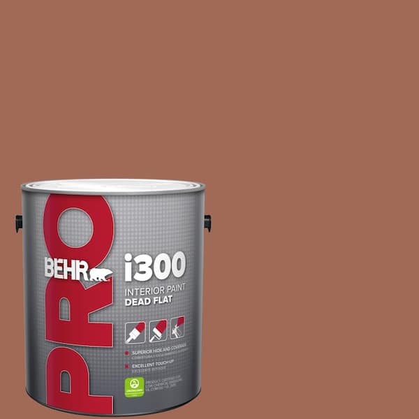 BEHR PRO 1 gal. #S180-6 Perfect Penny Dead Flat Interior Paint PR31301 ...