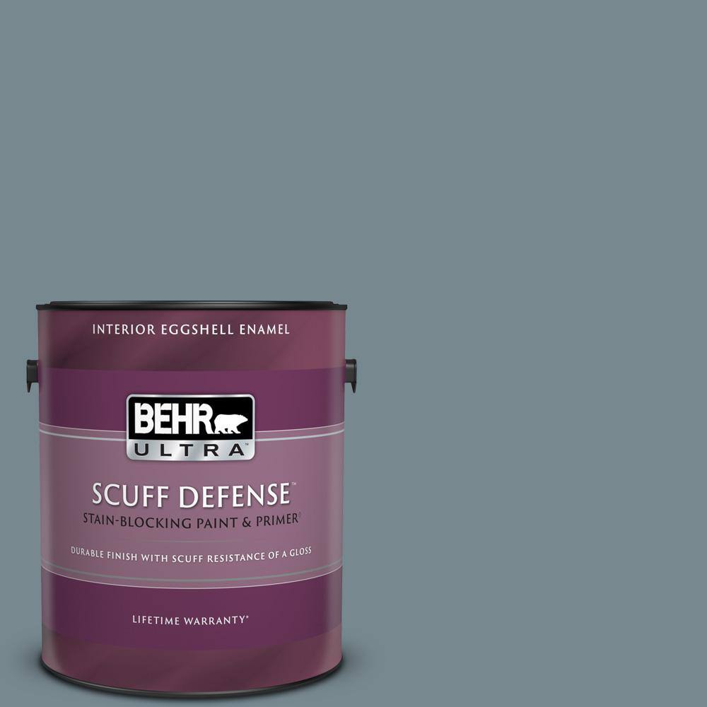BEHR ULTRA 1 gal. #N470-5 Norwegian Blue Extra Durable Eggshell Enamel ...