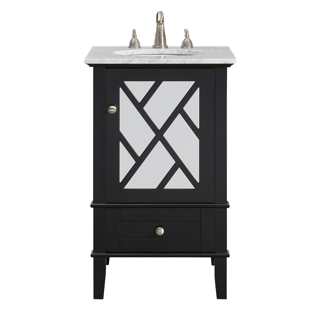 Timeless Home 21 in. W x 20.5 in. D x 35 in. H Single Bathroom Vanity ...