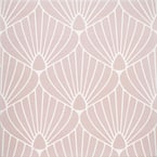 Ivy Hill Tile Beta Rose 2.44 in. x 5 in. Scallop Polished Ceramic Wall ...