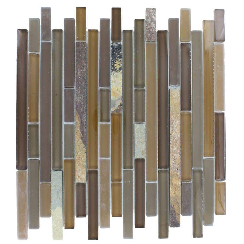 Ivy Hill Tile Tectonic Harmony Multicolor Slate and Earth Blend 12 in ...