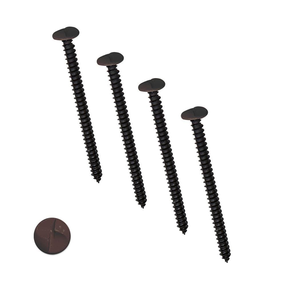 Unique Home Designs 4 in. Copper 1-Way Screws (4-Pack) IDA09000040017 ...