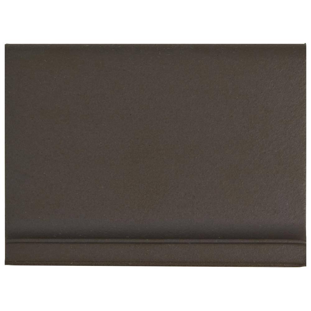 Merola Tile Quarry Cove Base Black 4-1/2 in. x 5-7/8 in. Matte Ceramic ...