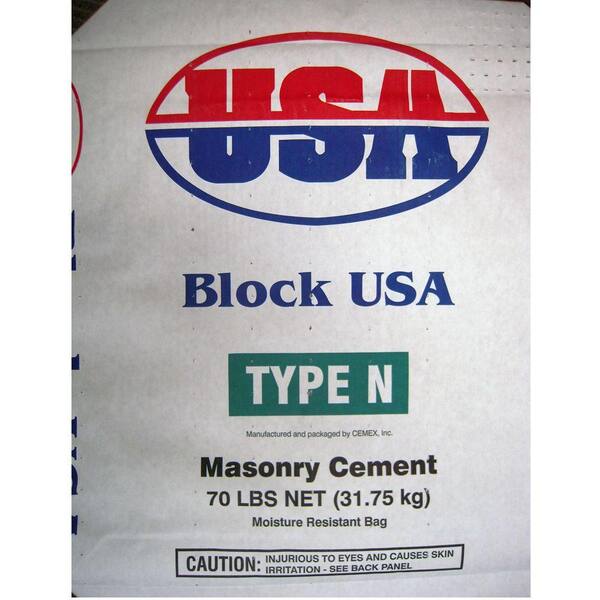 Block USA 70 lbs. Masonry Cement 557550 - The Home Depot