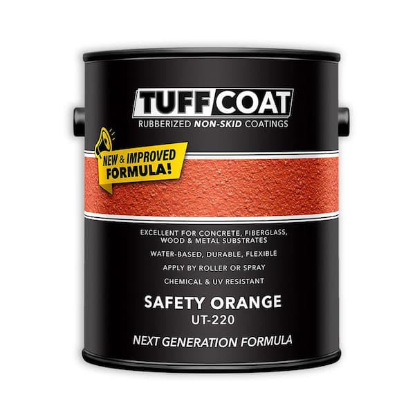 TUFF COAT UT-220 1-Gl Safety Orange Interior/Exterior, Concrete/Wood ...