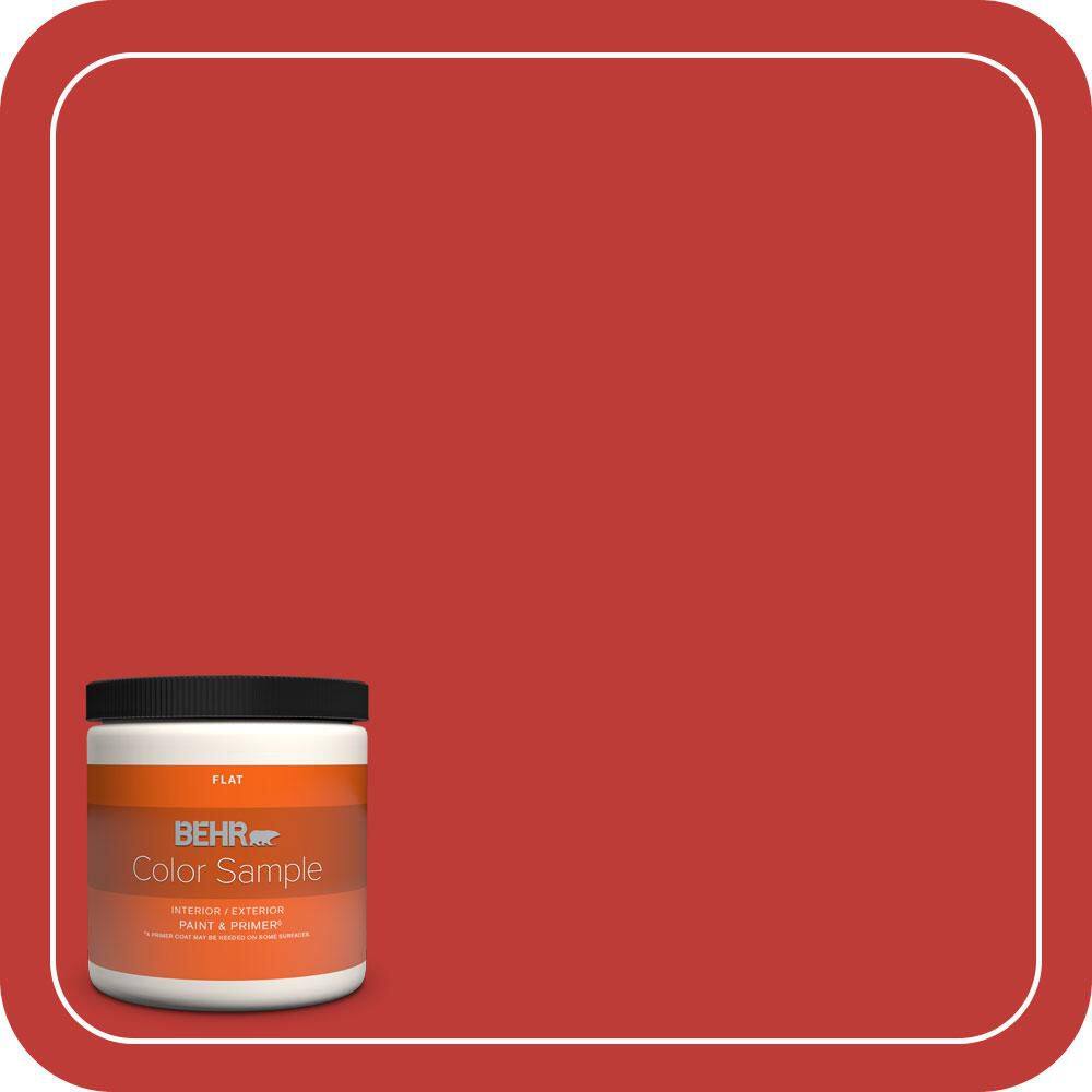 BEHR PREMIUM PLUS 8 oz. #P150-7 Flirt Alert Flat Interior/Exterior ...