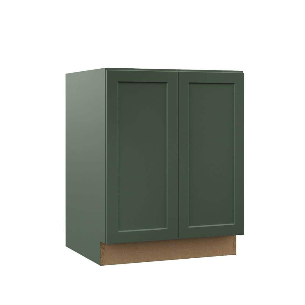 Hampton Bay Designer Series Melvern 27 in. W x 24 in. D x 34.5 in. H Assembled Shaker Full Door ...