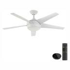 Home Decorators Collection Windward IV 52 in. Indoor LED Matte White ...