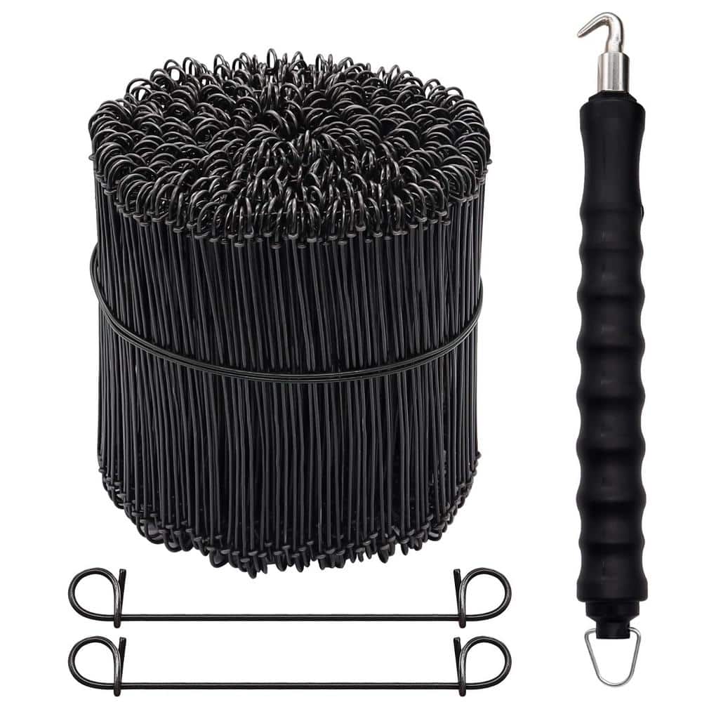 Wellco 6 in. Double Loop Rebar Wire Ties 16-Gauge with Semi Automatic ...