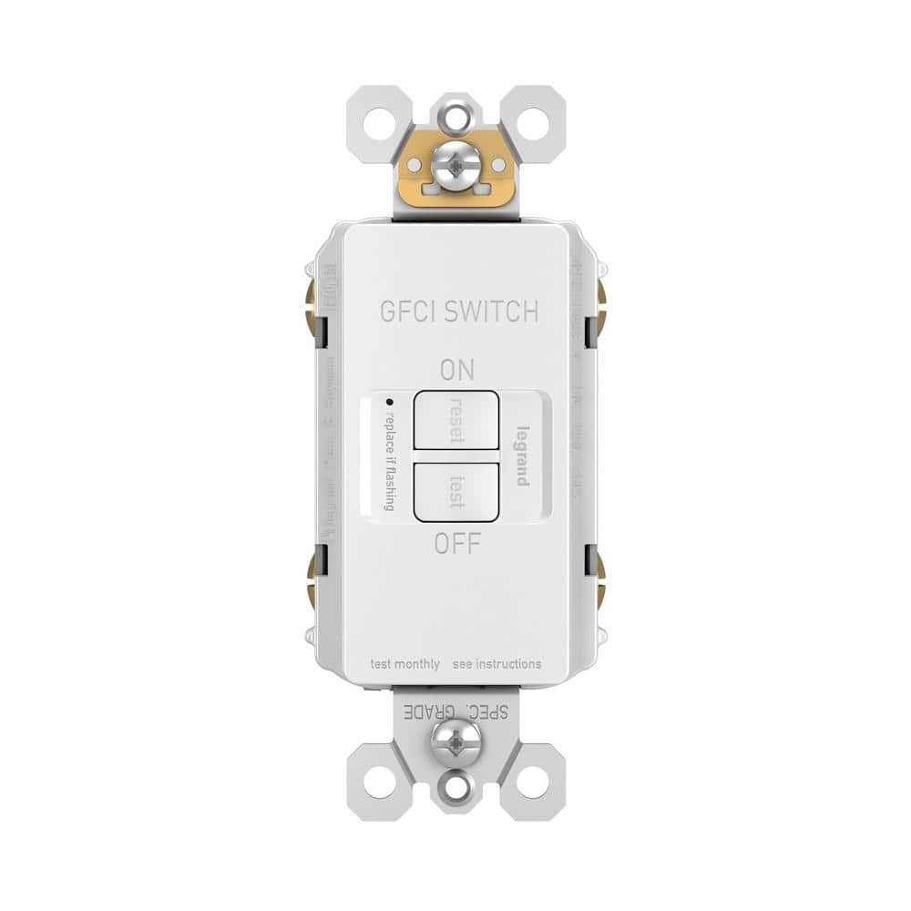 Legrand radiant 20 Amp 125-Volt Deadfront Self-Test GFCI Faceless ...