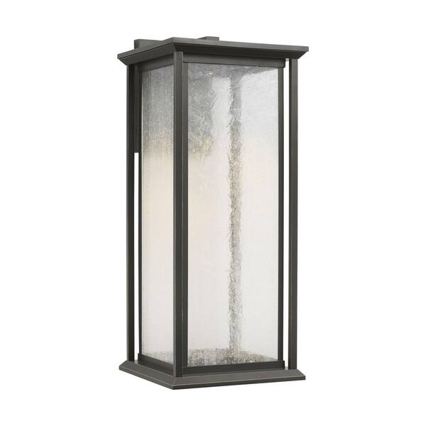 Generation Lighting Audley 20 in. Antique Bronze with Distressed Seeded ...