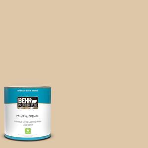 BEHR PREMIUM PLUS 8 oz. #PPU4-13 Sand Motif Semi-Gloss Interior ...