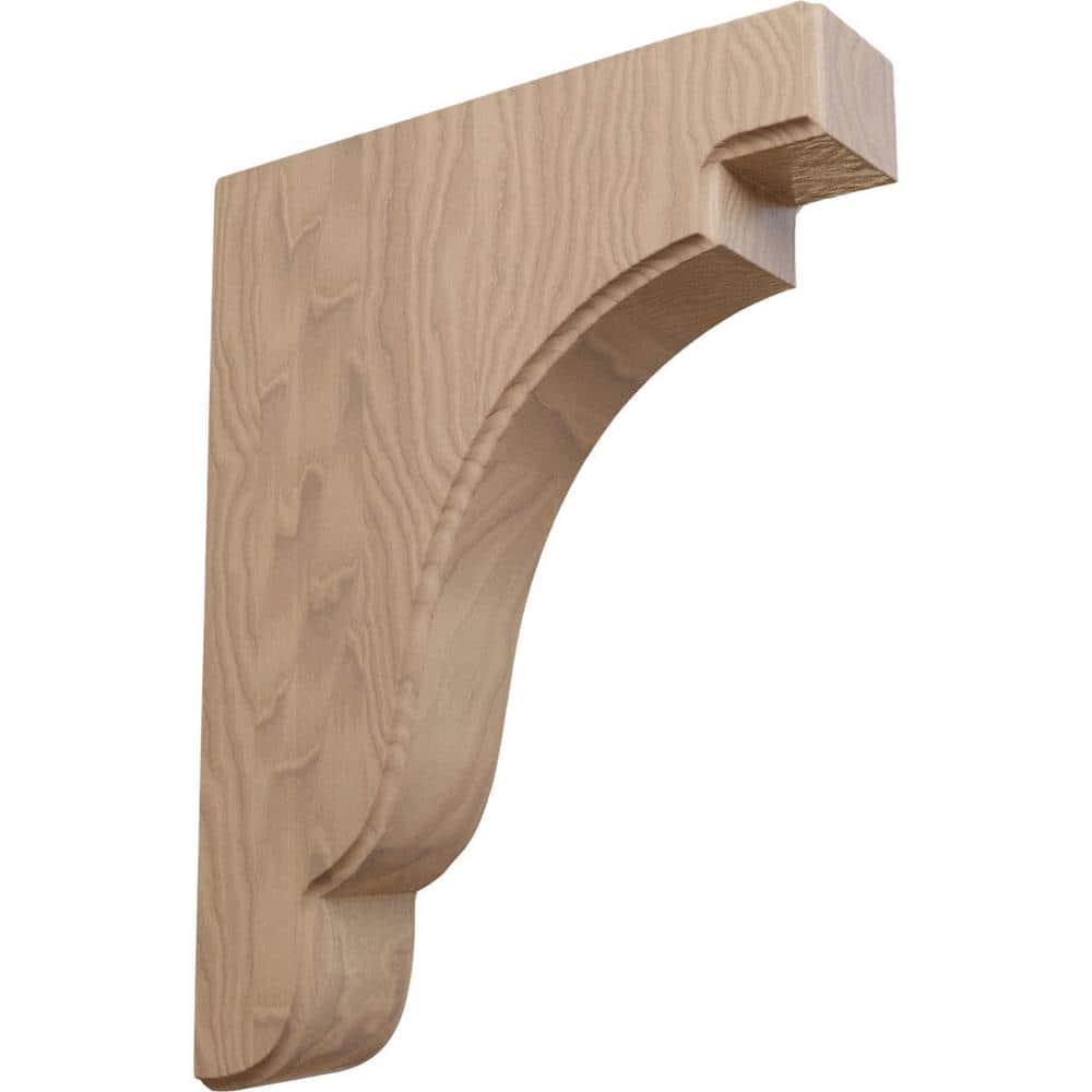 Ekena Millwork 1-3/4 in. x 7-1/4 in. x 9-1/2 in. Mahogany Bedford Wood ...