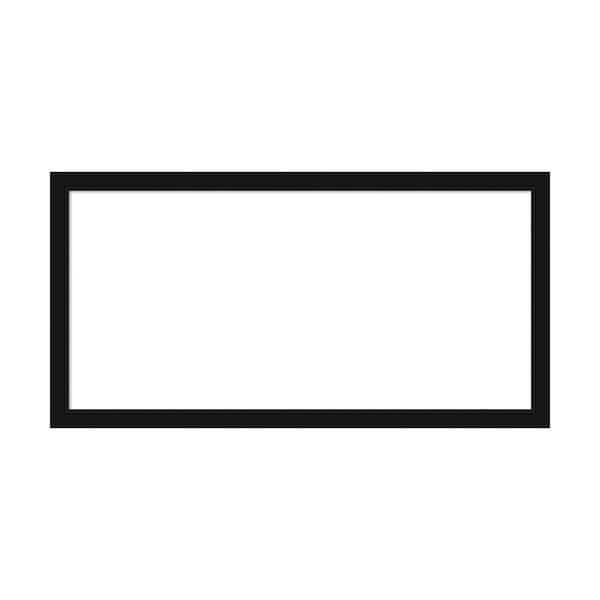 Amanti Art Mirror Makeover Avon Black 49.25 in. W x 25.25 in. H ...