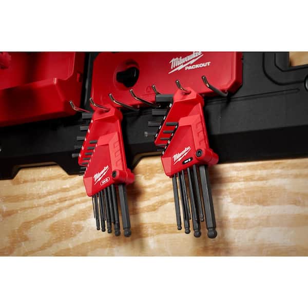 Milwaukee Ball End SAE L- Key Set (13-Piece) 48-22-2185 - The Home Depot