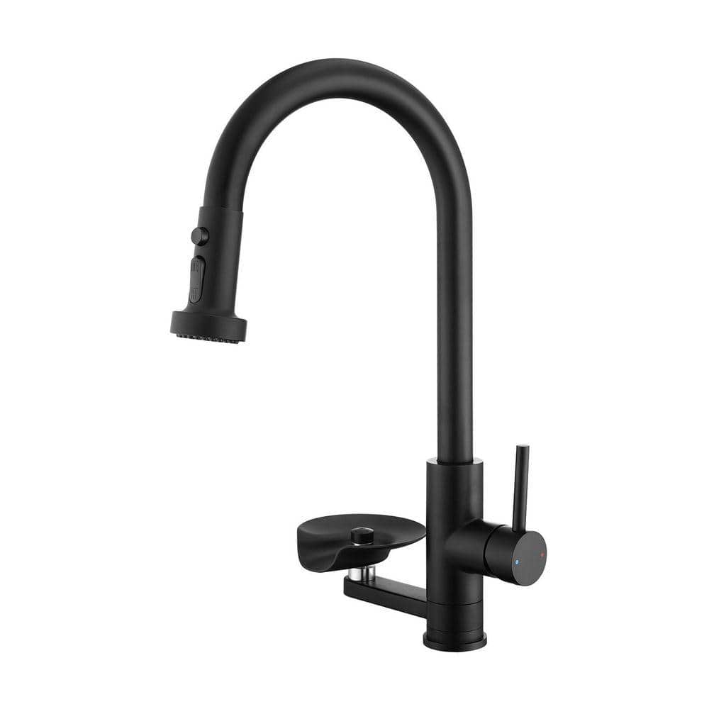 17. 71in. Single Handle 360° Spout Swivel Pull Down Sprayer Kitchen ...