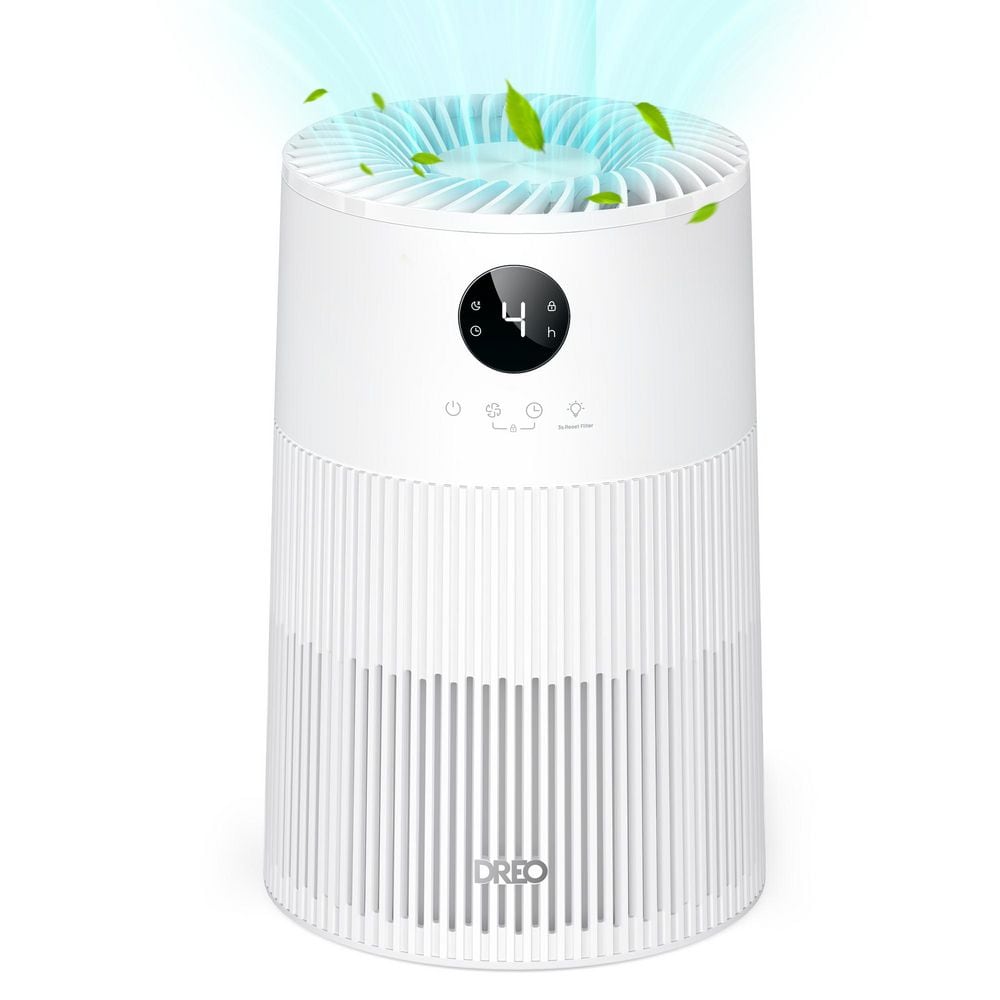 DREO 155 sq. ft. Tabletop Air Purifier, Macro-414, HEPA Filter, 4 ...