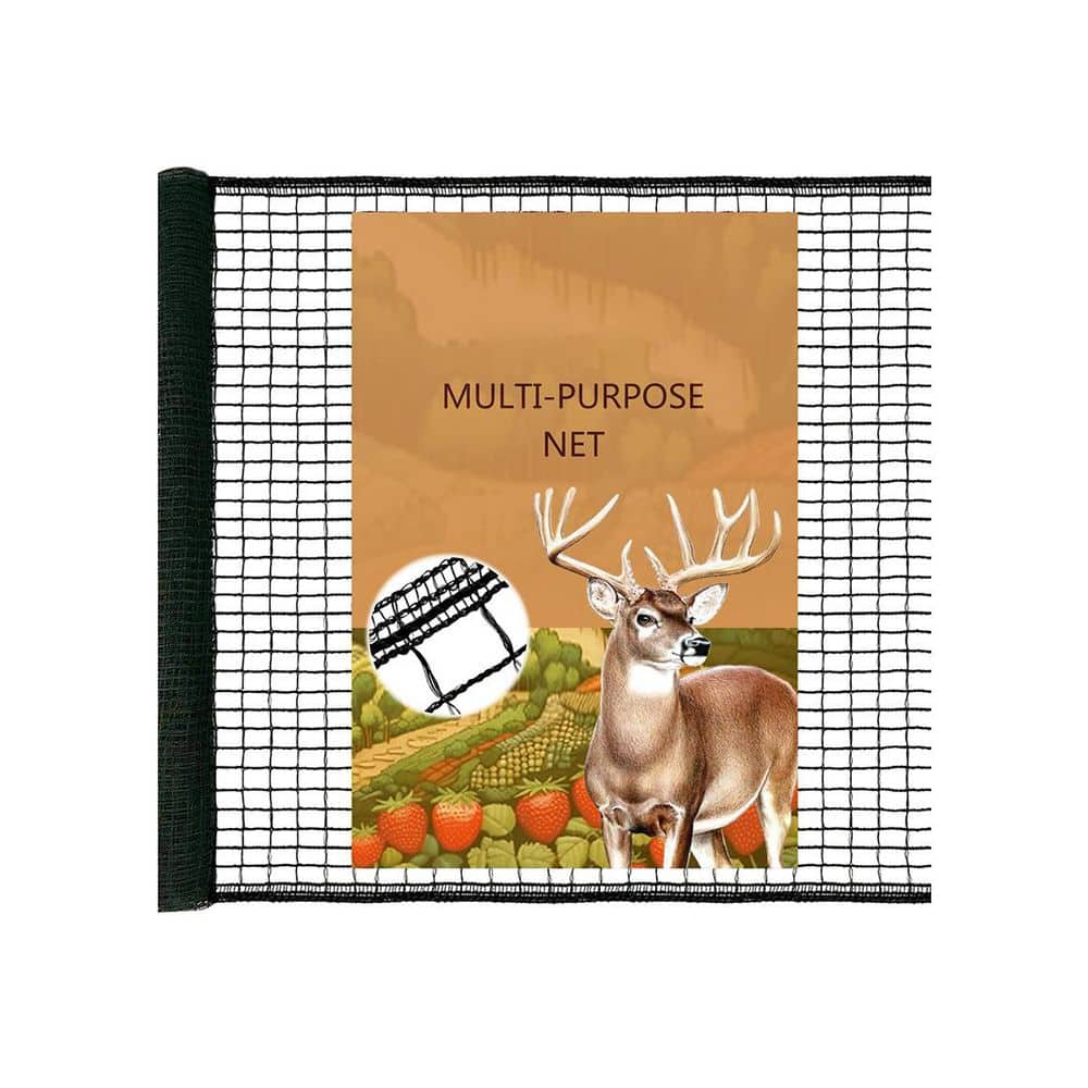 Justincity 900L x 48W x 1H Black HDPE Temporary Fence Garden Netting ...