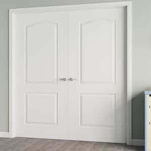 ARK DESIGN 56 in. x 80 in. Universal-Hand 2-Panel Painted Solid Core ...