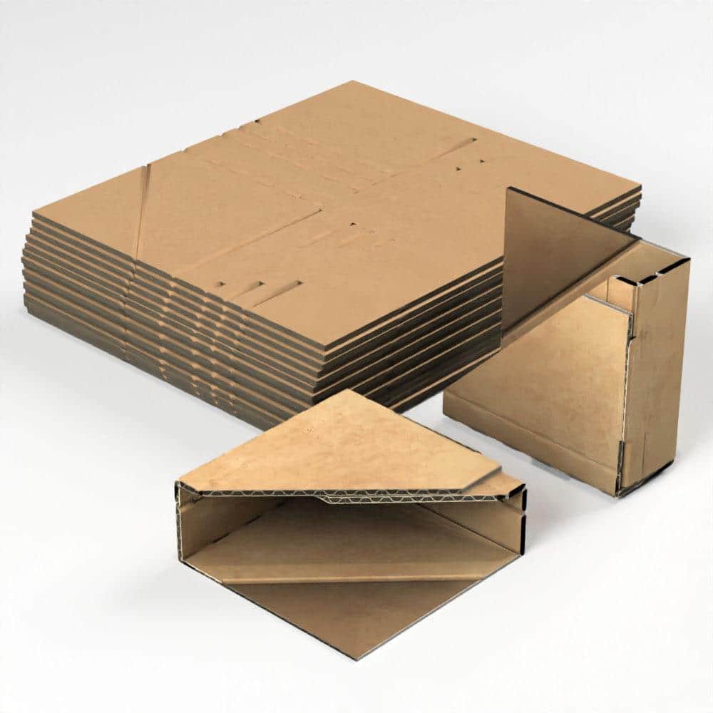 Pratt Retail Specialties .33 ft. L x 4 in. W Kraft Corrugated Corners ...