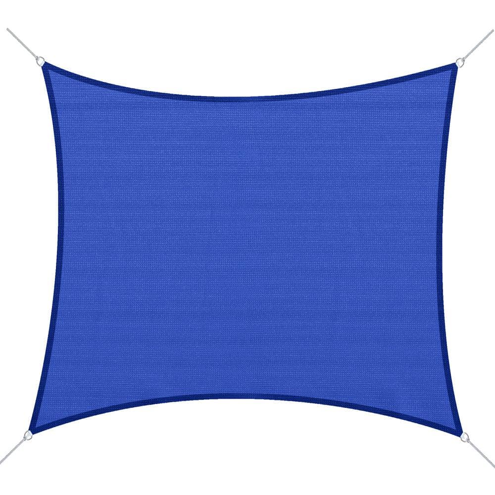 Outsunny 16 ft. x 20 ft. Blue Rectangle Outdoor Patio Sun Outsunny 16 ft. x 20 ft. Blue Rectangle Outdoor Patio Sun