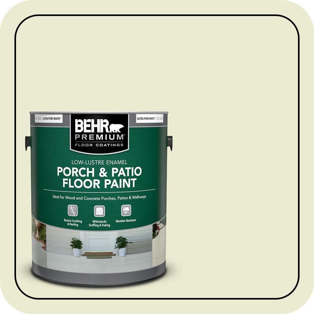 BEHR PREMIUM 1 gal. #410E-2 Celery Ice Low-Lustre Enamel Interior ...