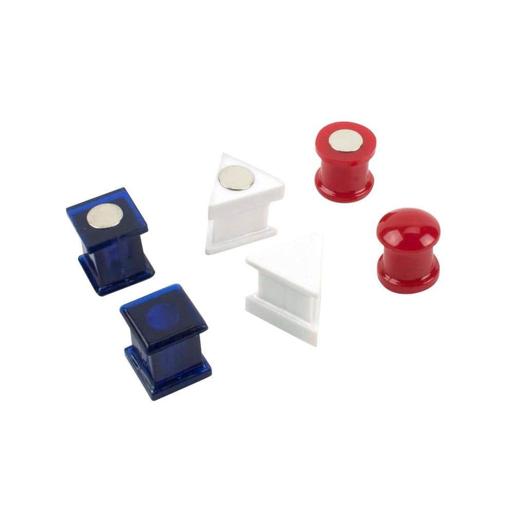 Everbilt Red, White and Blue Utility Magnets (6-Piece per Pack) 96674 ...